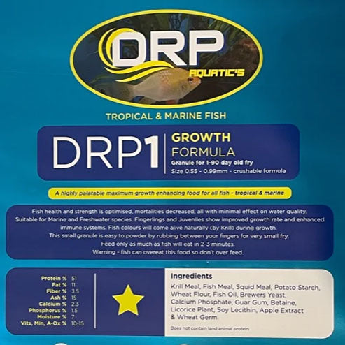 DRP AQUATICS BIOACTIVE FISH FOOD FOR OPTIMAL FISH HEALTH – DRP Aquatics